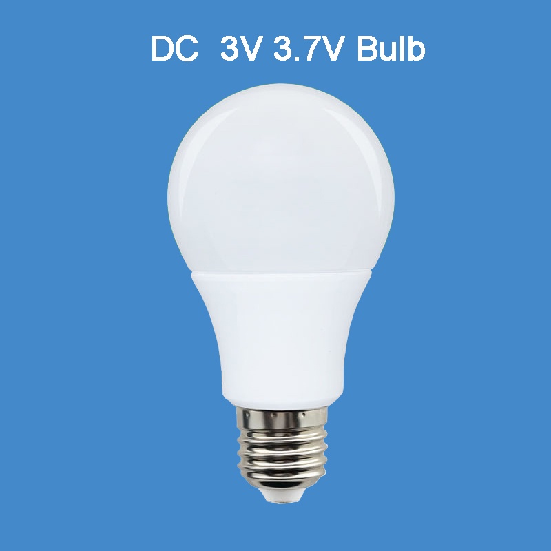 หลอดไฟ LED E27 DC 3V 3.7V แรงดันต่ํา ทรงกลม ความสว่างสูง | Shopee Thailand