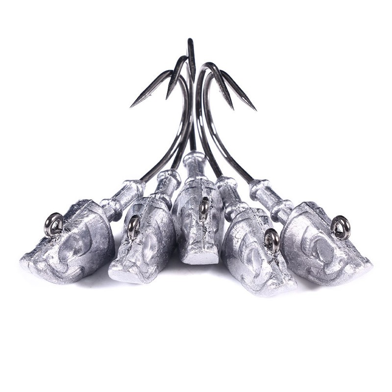ตะกั่วหัวจิ๊ก Fishhooks 5g/7g/9g/14g/21g/28g/36g/55g/75g/150g Jig หัวปลา Barbed Hook สําหรับหนอน ...