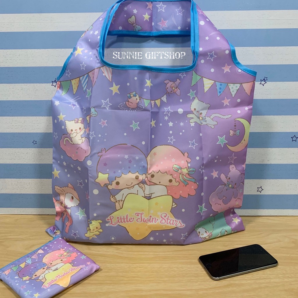 พร้อมส่ง กระเป๋าผ้าพับได้ งานญี่ปุ่น พร้อมกระเป๋าใบเล็ก ลายการ์ตูน ...
