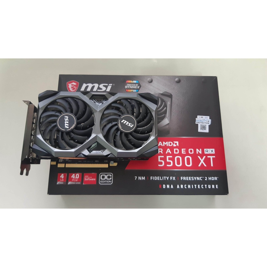 MSI RX 5500 XT MECH 4G OC (ใส่โค้ดส่วนลด7%ได้ ร้านขายจริง1000% ...