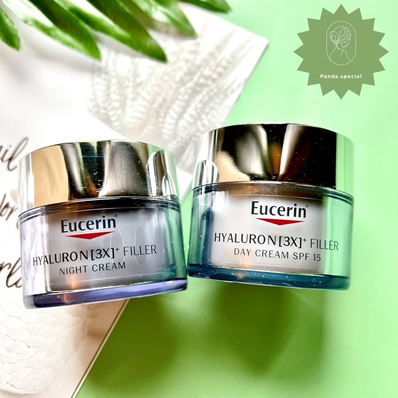Eucerin Hyaluron 3X Filler Day Cream/Night Cream 50ml บำรุง ลดเลือนริ้วรอย | Shopee Thailand