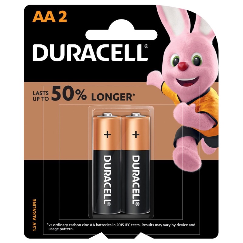ถ่านDuracell Alkaline AA 1.5V แพค 2ก้อน ของใหม่ ของแท้บริษัท | Shopee Thailand