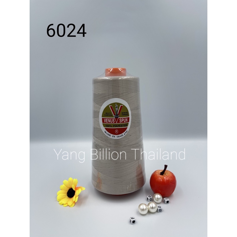 ด้ายเย็บผ้าวีนัส ด้ายหลอดใหญ่ ด้ายCMPเบอร์ 60 30/2 แกนส้ม 270g Venus ...