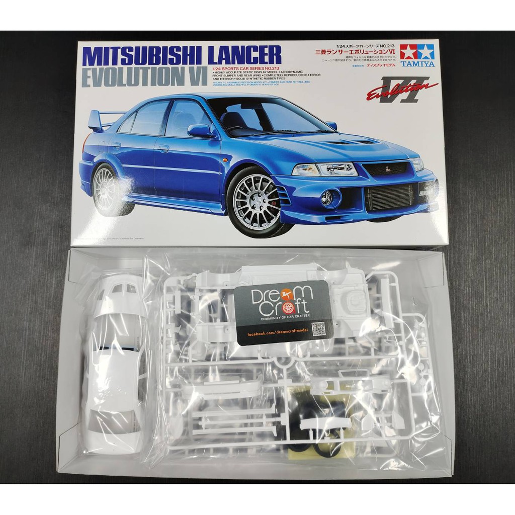 TAMIYA 1/24 Lancer Evolution VI (โมเดลรถยนต์ Model DreamCraft) | Shopee ...