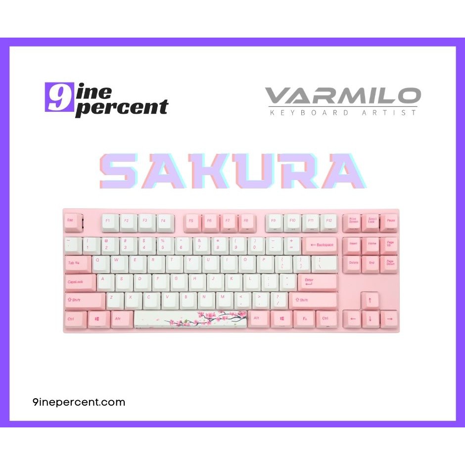 Varmilo VA87M คีย์บอร์ดเมคคานิคอล ซากุระ | Shopee Thailand
