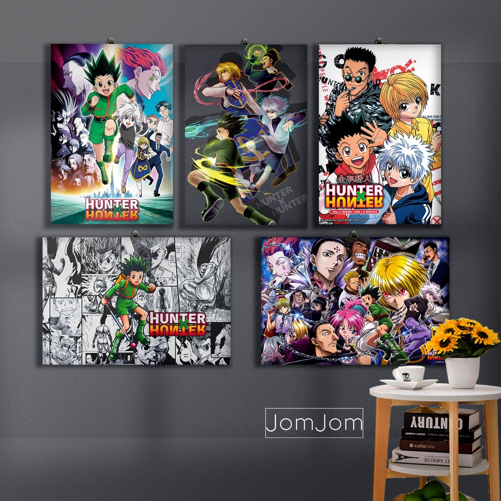 Kayu HIASAN DINDING HUNTER X HUNTER โปสเตอร์กรอบไม้อนิเมะ / ตกแต่งห้อง ...