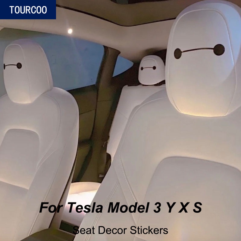 Tesla อุปกรณ์เสริม5cs Car Styling Interior Seat Decor Eyes Stickers for ...