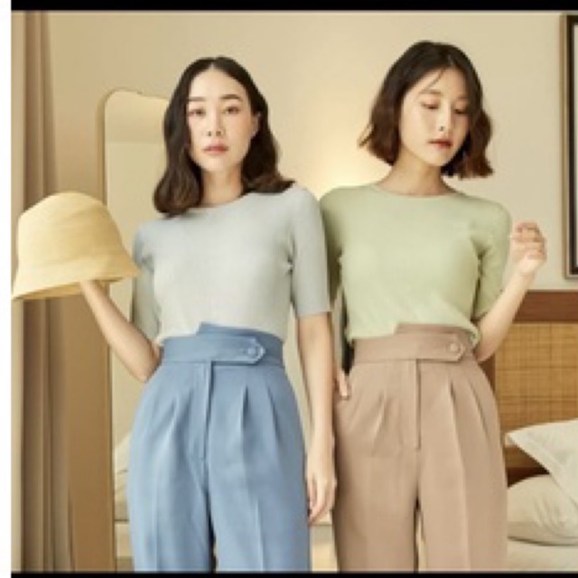 มือ 1 เสื้อยืดผ้าร่อง daily squad สีฟ้า | Shopee Thailand