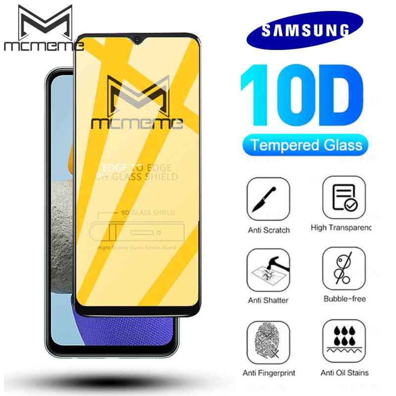 ฟิล์มกระจกนิรภัยกันรอยหน้าจอ 9D สําหรับ Samsung Galaxy M14 5G M34 M23 M33 M53 M13 M52 M32 M22 ...