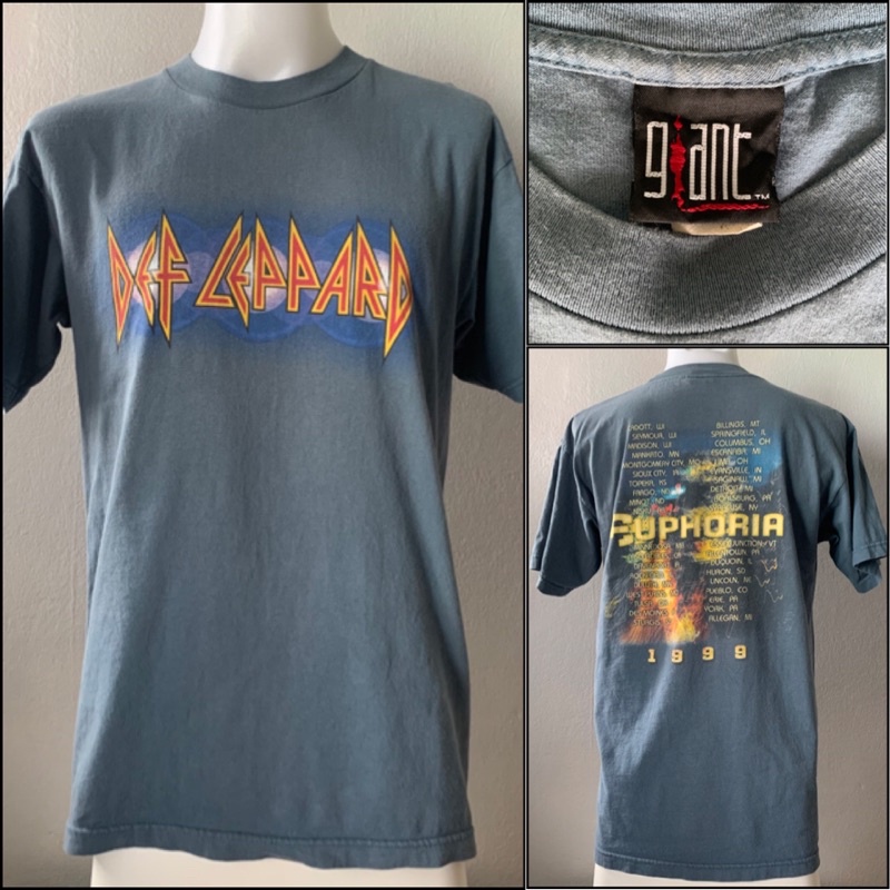 เสื้อยืดวง Def Leppard Vintage (มือสอง) | Shopee Thailand