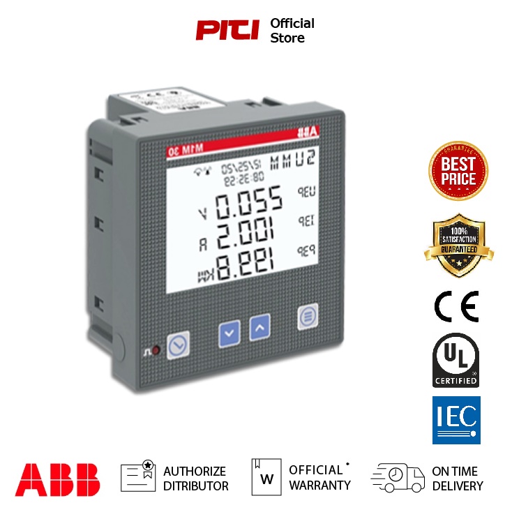 ABB M1M 30 Modbus 2 Digital Out Power meter เพาเวอร์มิเตอร์ | Shopee Thailand