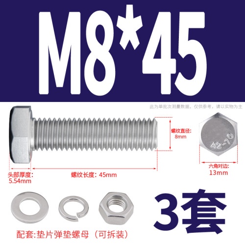 ชุดน็อตสกรู หกเหลี่ยม สเตนเลส 304 แบบแบน ยืดหยุ่น M8 m10 m12 m14 | Shopee Thailand