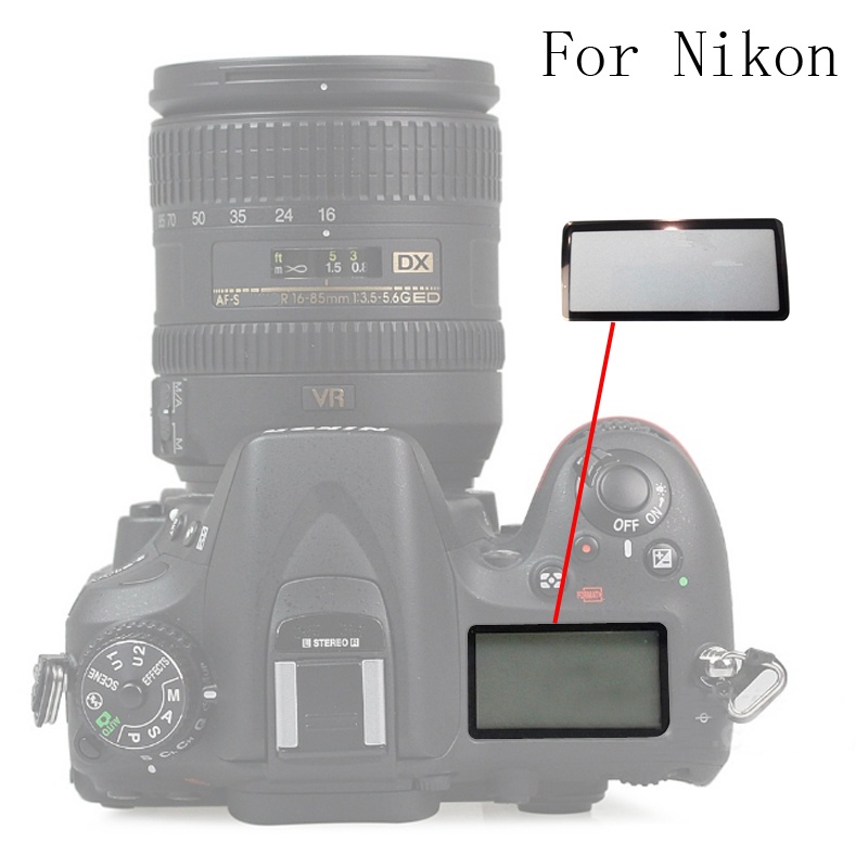 ไหล่ขนาดเล็ก Externe Vitre กระจกด้านนอกซ่อมหน้าจอสําหรับ Nikon D80 D90 D200 D300 D600 D610 D700 ...