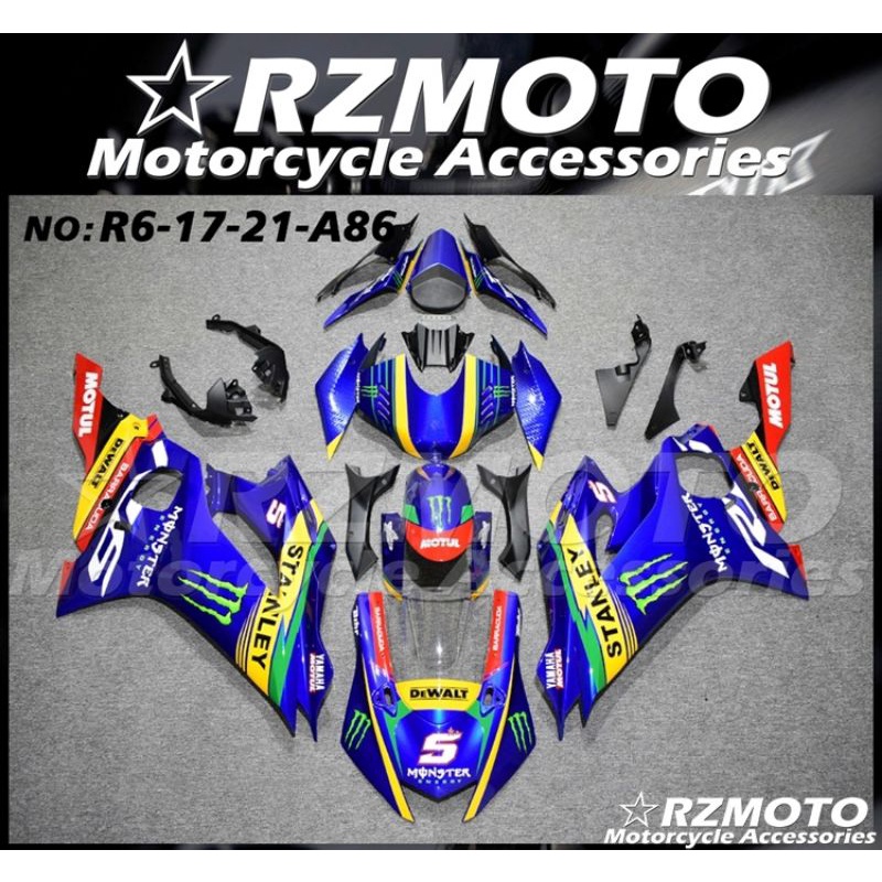 ชุดแฟริ่งชุดสี yamaha r6yamaha YZF r6R R6ปี2017/18/19/20/21จำหน่ายชุด ...
