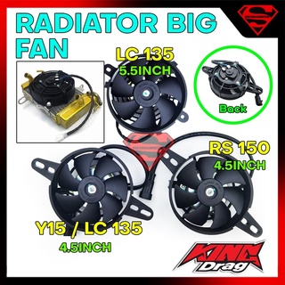 King DRAG BIG RADIATOR RACING Y15ZR Y16ZR LC135 COOLANT RACING RADIATOR ...