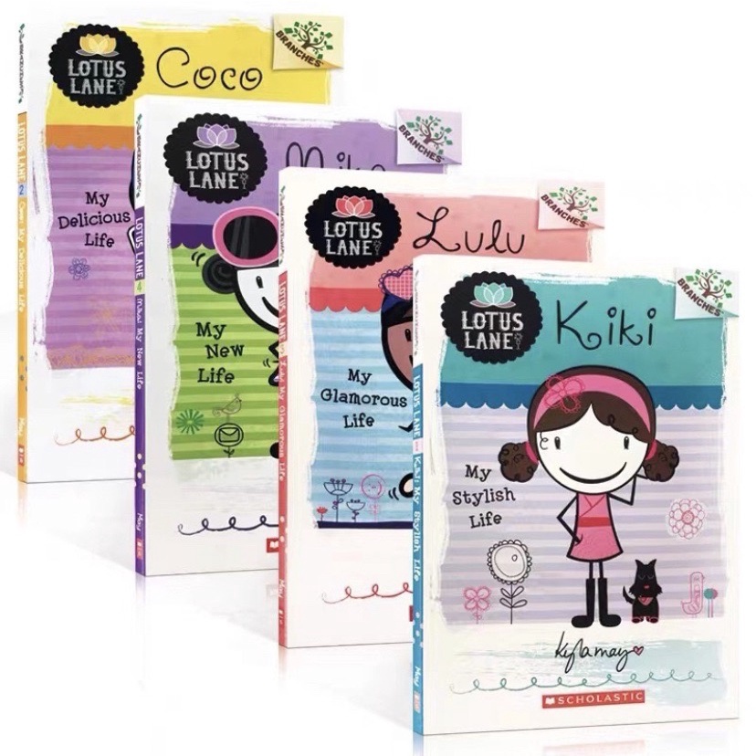 หนังสือแนวไดอารี่ Lotus Lane Kiki Coco LuLu Muka ชุด 4 เล่ม | Shopee ...