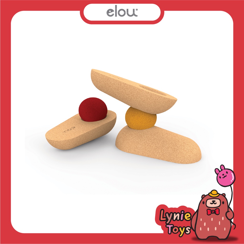 Elou ของเล่นไม้ หินสามมิติ Pebbles | Shopee Thailand