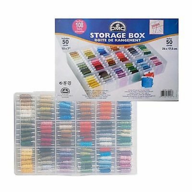 DMC storage box กล่องพลาสติกเก็บไหม | Shopee Thailand