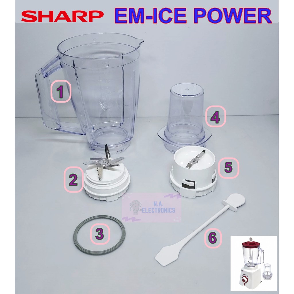 SHARP รุ่น EM-ICE POWER อะไหล่เครื่องปั่น ***ของแท้*** | Shopee Thailand