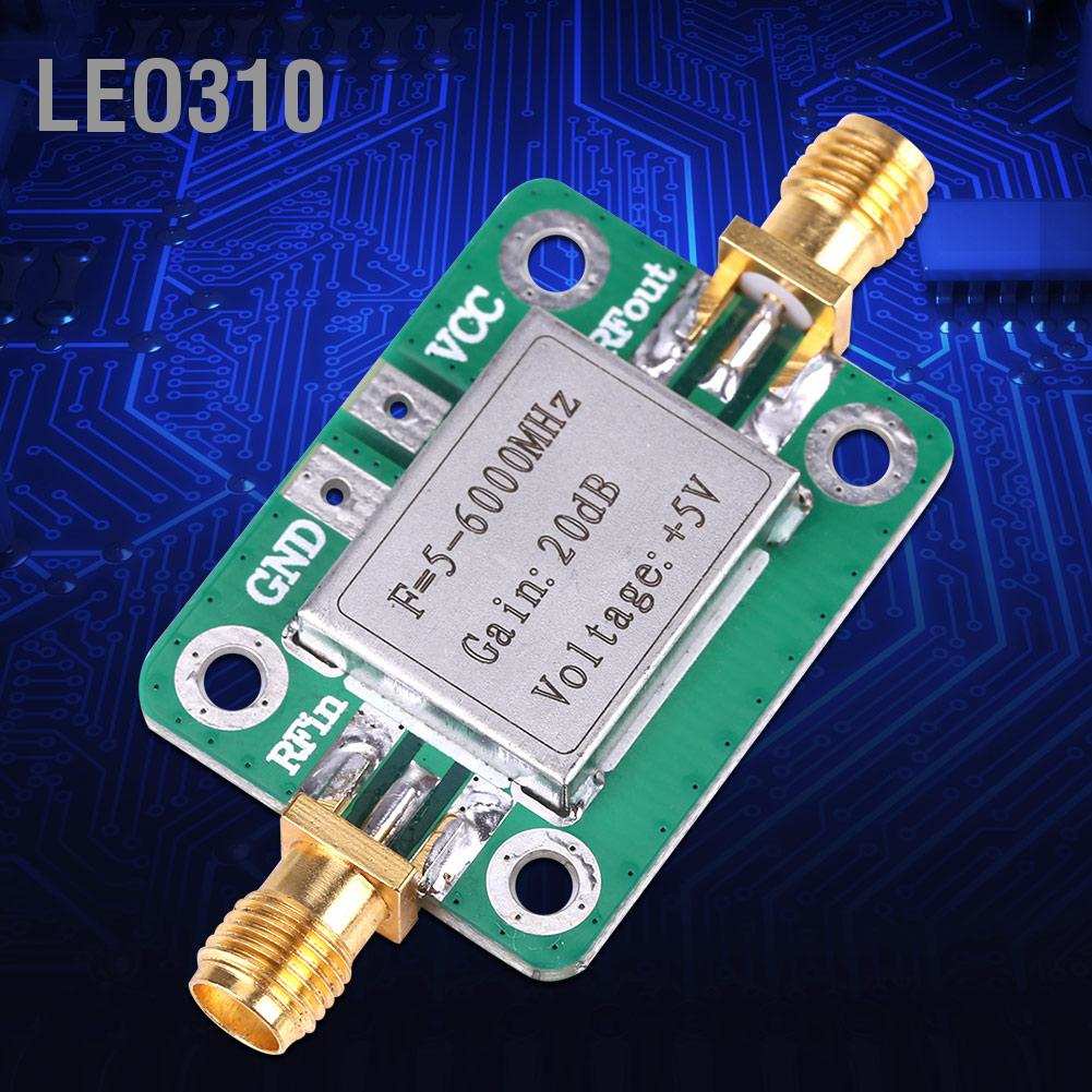 Leo310 5-6000MHz Gain 20dB Broadband RF VHF UHF Signal Power Amplifier ...