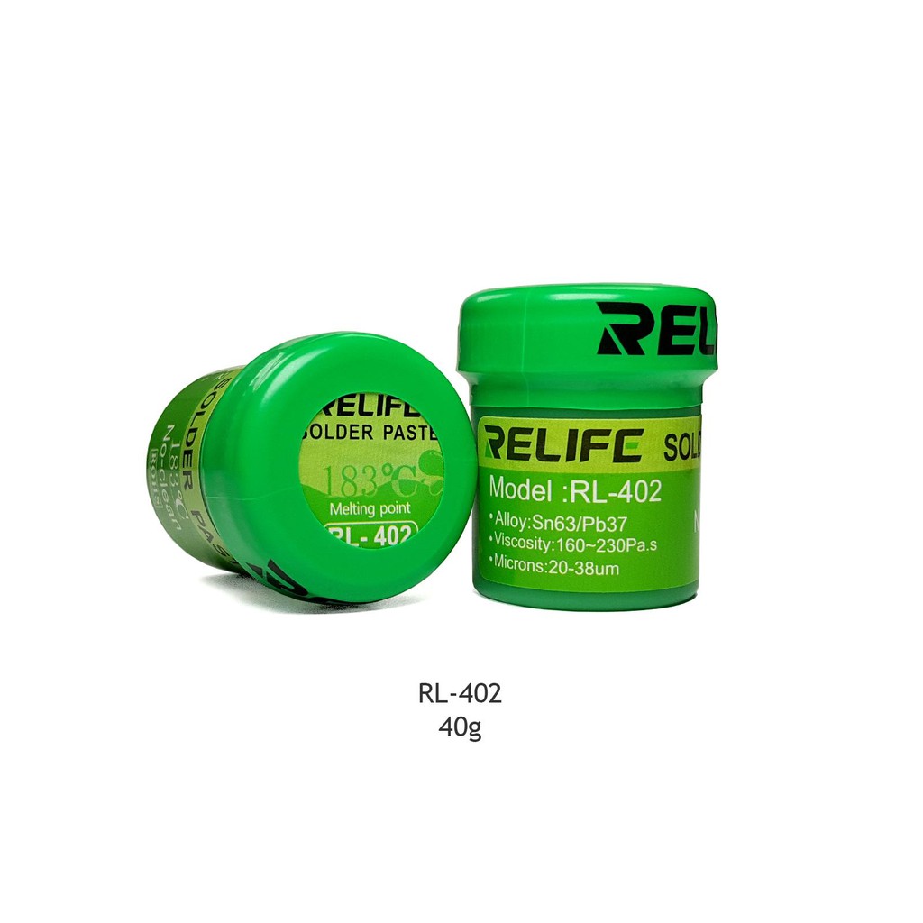 ตะกั่วเหลว RELIFE Solder Paste รุ่น RL-400 / RL-401 / RL-402 | Shopee ...