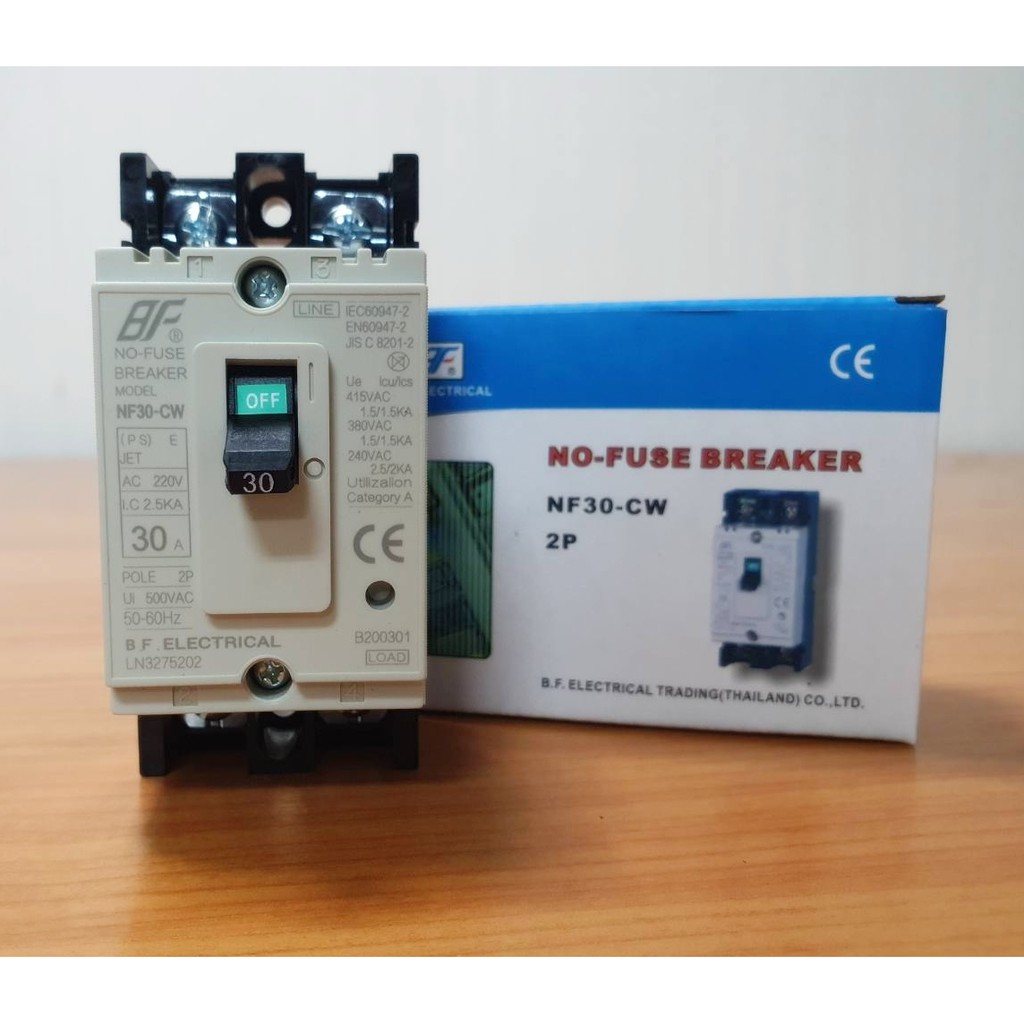BF โนฟิวส์ เบรกเกอร์ NF-30-CW 2P 10A,30A | Shopee Thailand