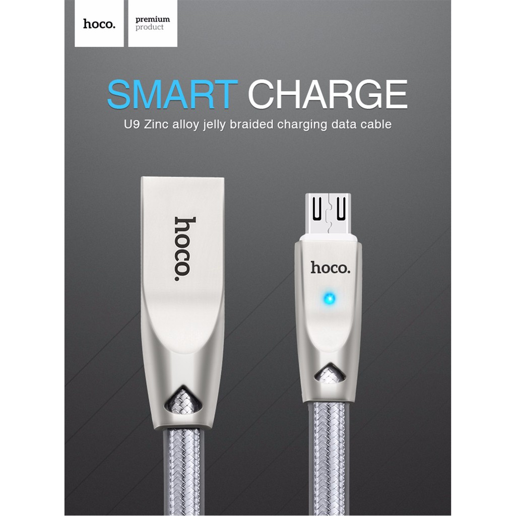สายชาร์จ HOCO U9 Zinc Jelly Cable 120cm (Android / Micro USB) แท้ ...
