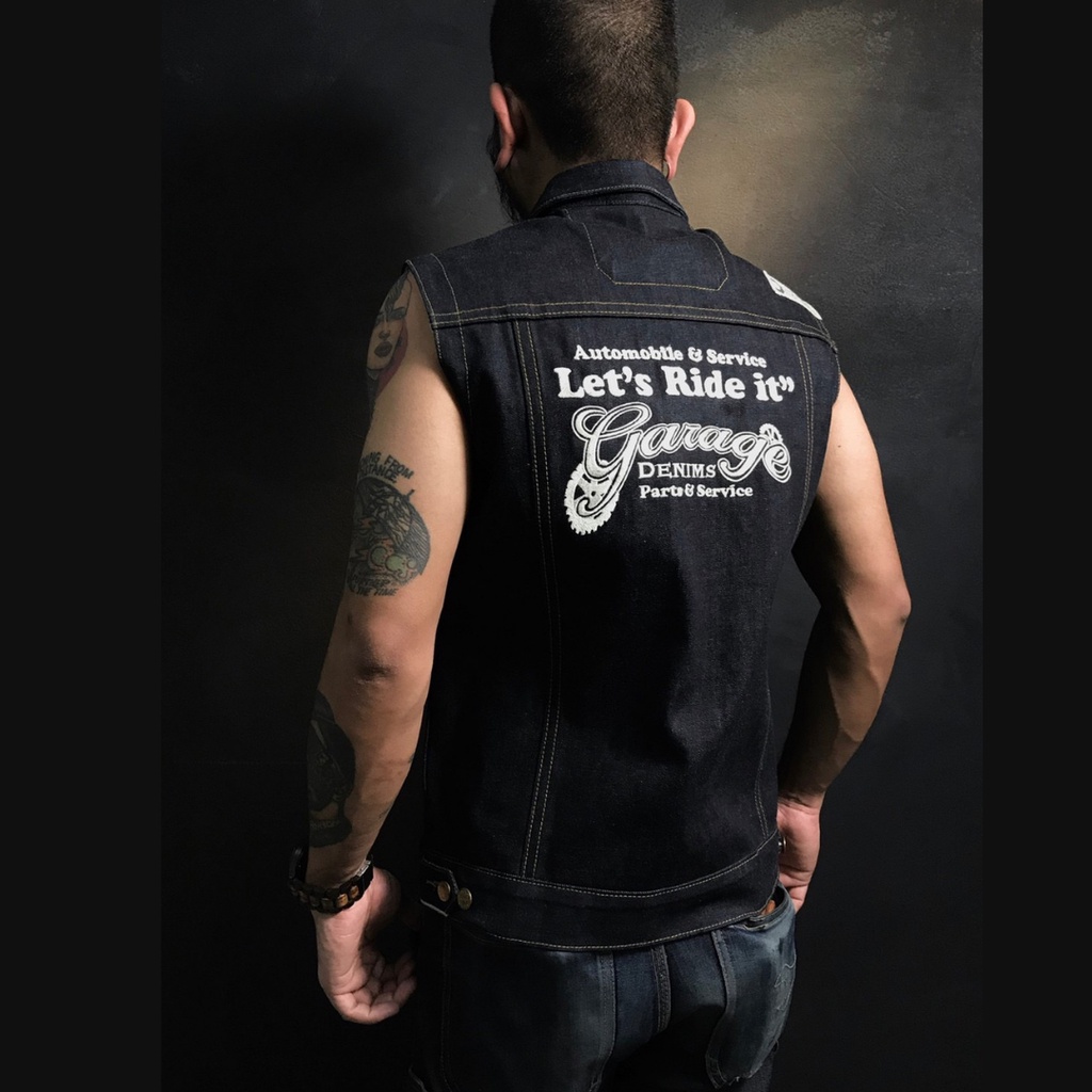 GRJ011 แจ็คเก็ตยีนส์ผู้ชาย Mens Denim Jacket Garage เสื้อ รุ่น(#GRJ156 ...