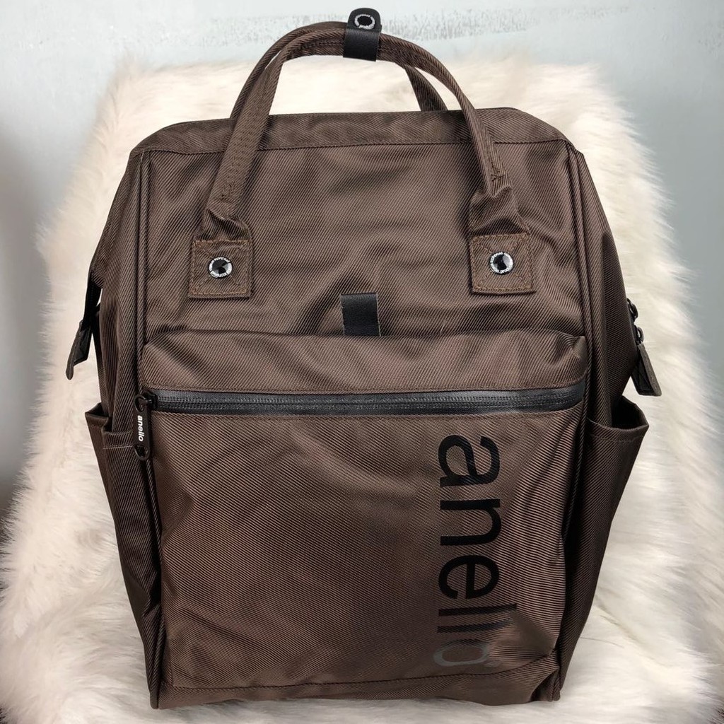 กระเป๋าเป้ anello พร้อมส่ง แบบซิปกันน้ำ ช่องเยอะบรรจุของได้เยอะ ได้ทุก ...