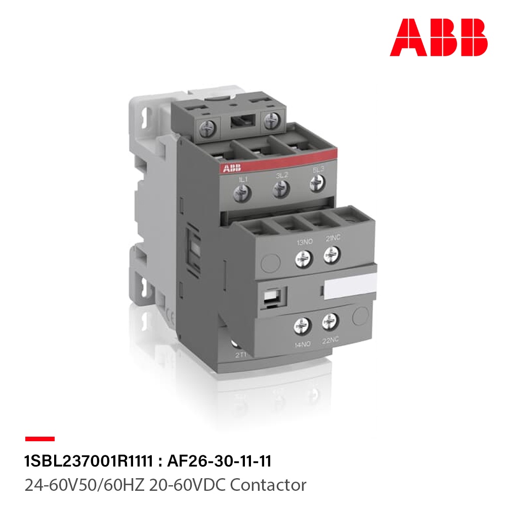 ABB : AF26-30-11-11 24-60V50/60HZ 20-60VDC Contactor : 1SBL237001R1111 เอบีบี | Shopee Thailand