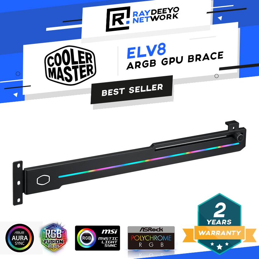 Cooler Master ELV8 GPU BRACE พร้อมไฟ RGB [รองรับ GPU ทั่วไป] | Shopee ...