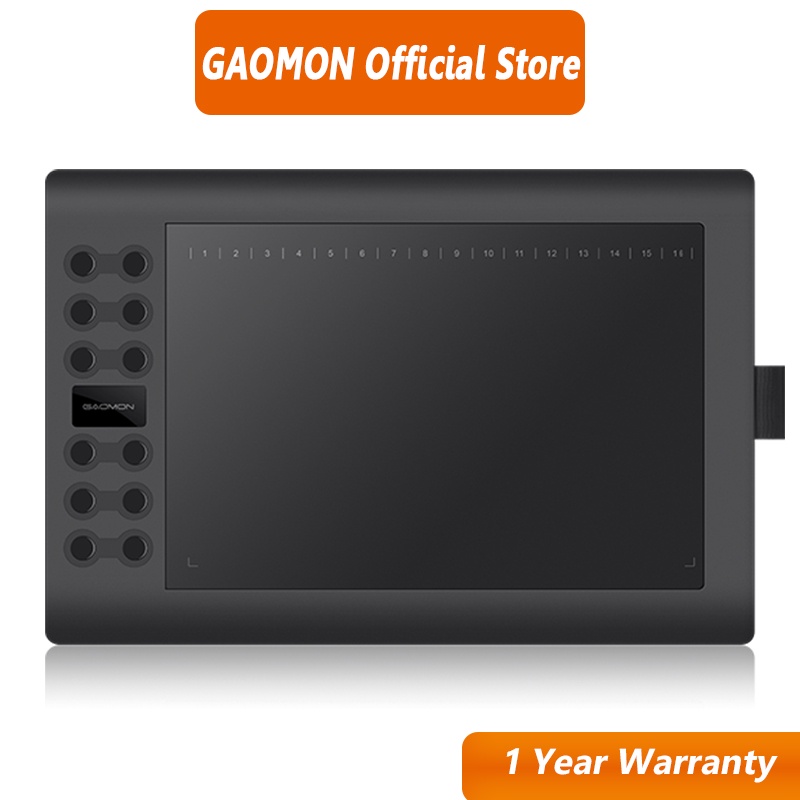 Gaomon M106K PRO แท็บเล็ตวาดภาพกราฟฟิคดิจิทัล รองรับแอนดรอยด์ พร้อมปุ่ม ...