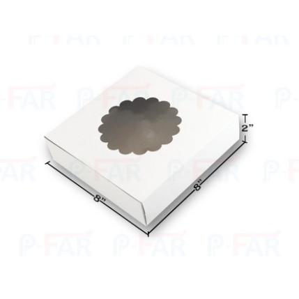 กล่องเค้กแม็ค 1 ปอนด์ ขนาด 8x8x2 นิ้ว (20 ใบ) INH109 | Shopee Thailand