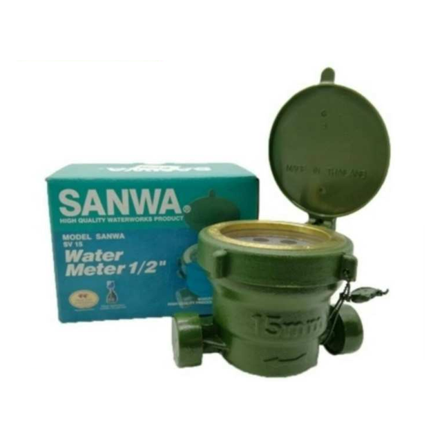 มิเตอร์น้ำ มาตรวัดน้ำ Water meter Sanwa SV15 1/2” | Shopee Thailand