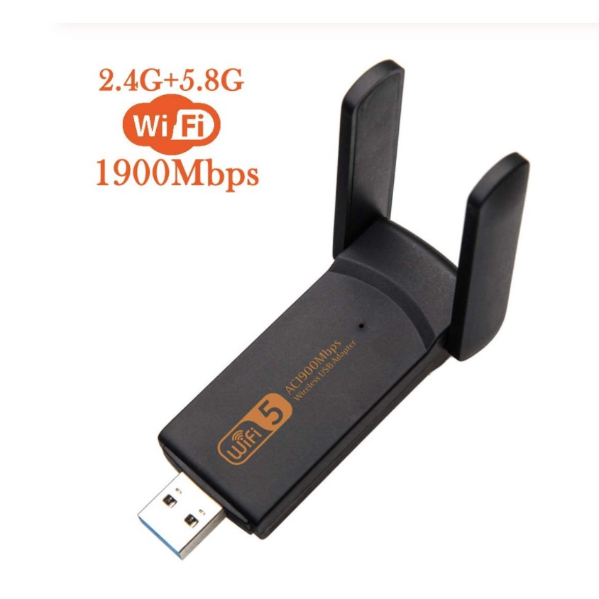 Wireless USB WiFi ADAPTER 1900Mbps USB การ์ดเครือข่าย 1200Mbps WIFI ...