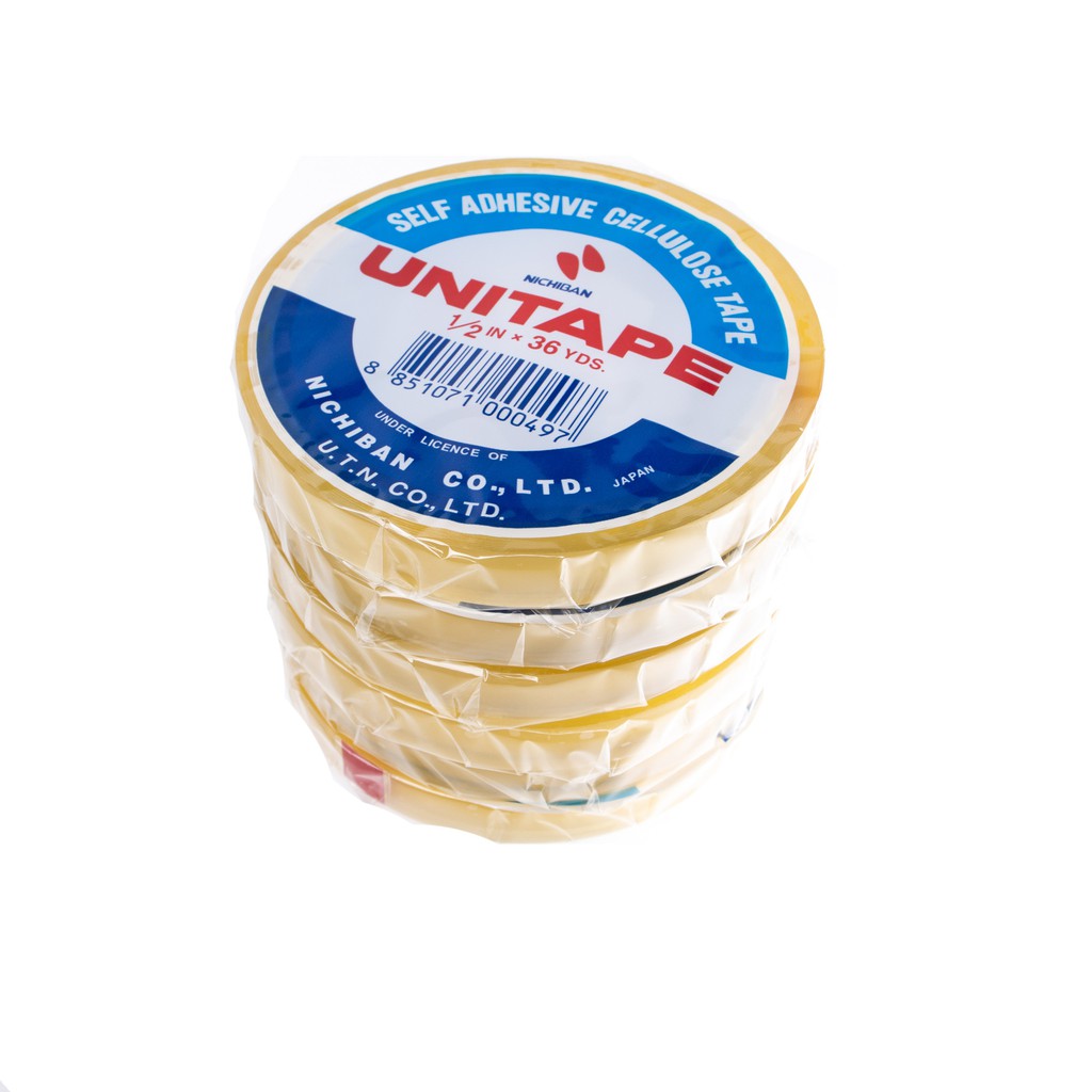 Unitape สก๊อตเทปใส 36 หลา แกนใหญ่ แพ็ค 6 | Shopee Thailand