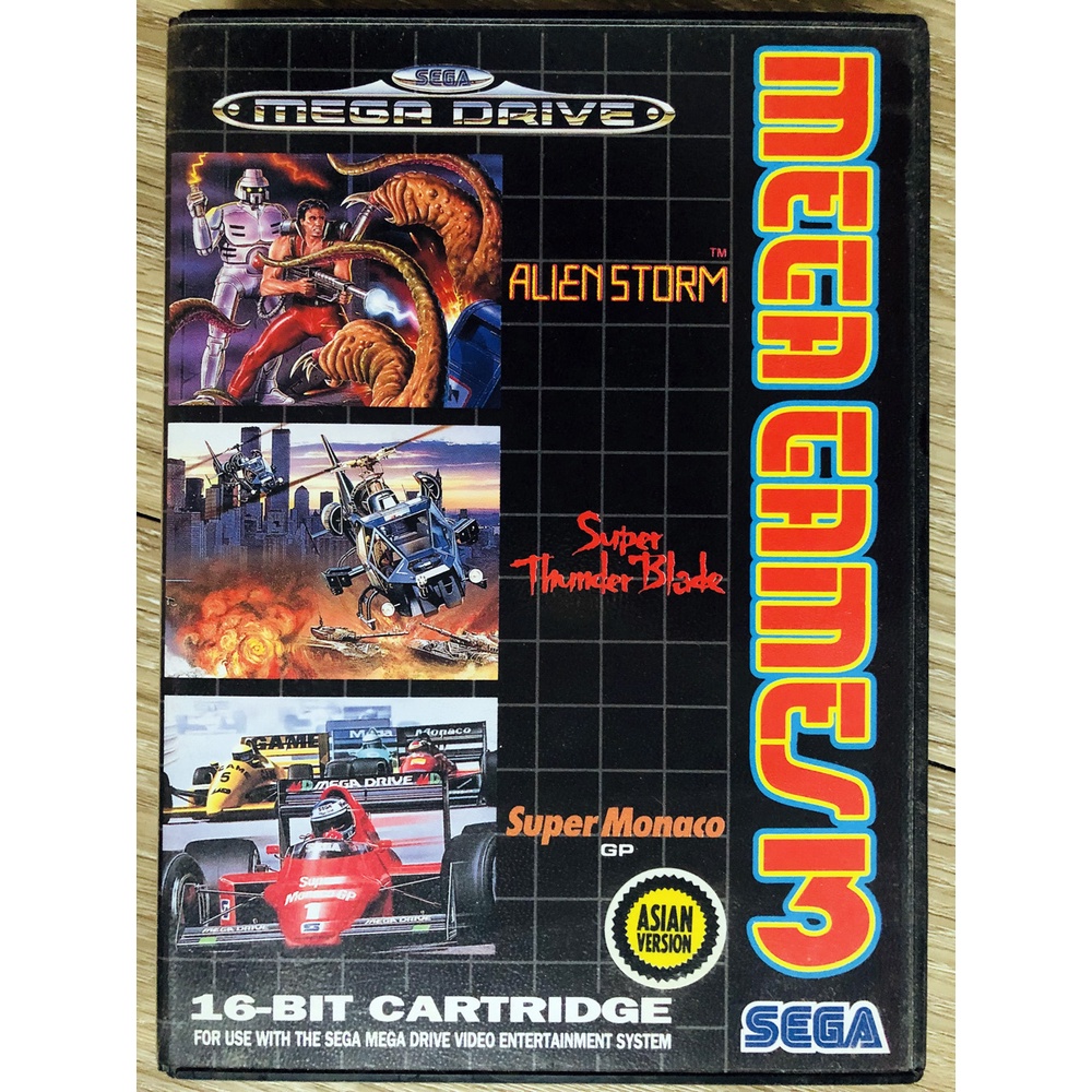 ตลับ Megadrive สำหรับสายสะสม Mega Games 3 (รวม 3 เกมส์ในตลับเดียว) Asia ...