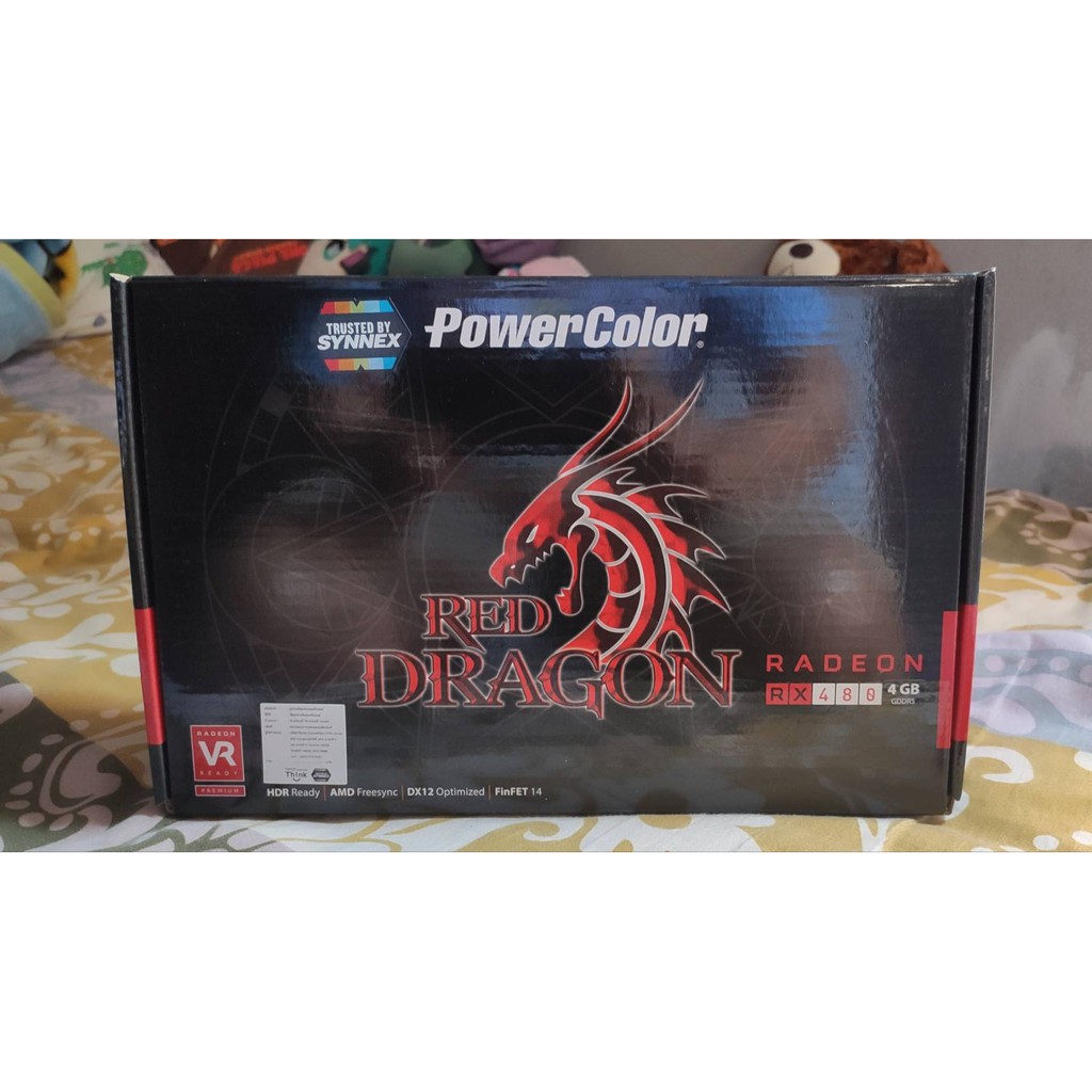 🔥PowerColor Red Dragon RX 480 4GB GDDR5 (White)🔥 | Shopee Thailand