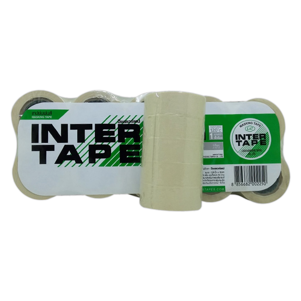 INTER TAPE เทปกระดาษกาวย่น 10 หลา ขนาด 3/4 นิ้ว (ขายเป็นแถว) | Shopee ...