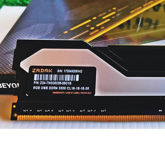 RAM DDR4 [ ZADAK 8G/3000 ] รองรับ Intel AMD เมนบอร์ด [ Socket AM4 1151 ...