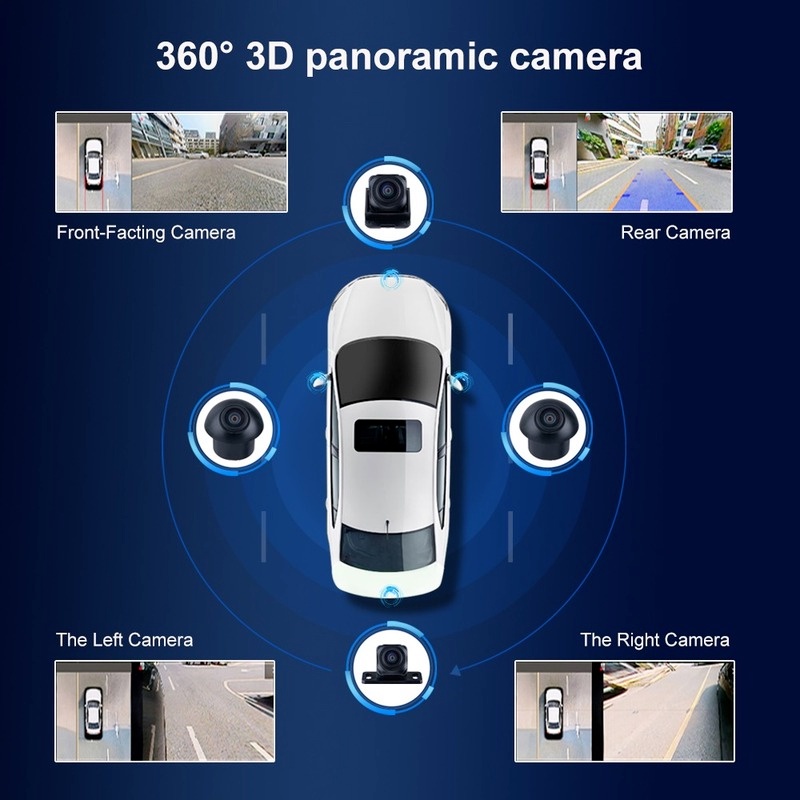 [ 8G +128G 360° Panoramic ] 9'/10'นิ ้ว จอ android รถยนต์ MP5 เครื ่ อง ...