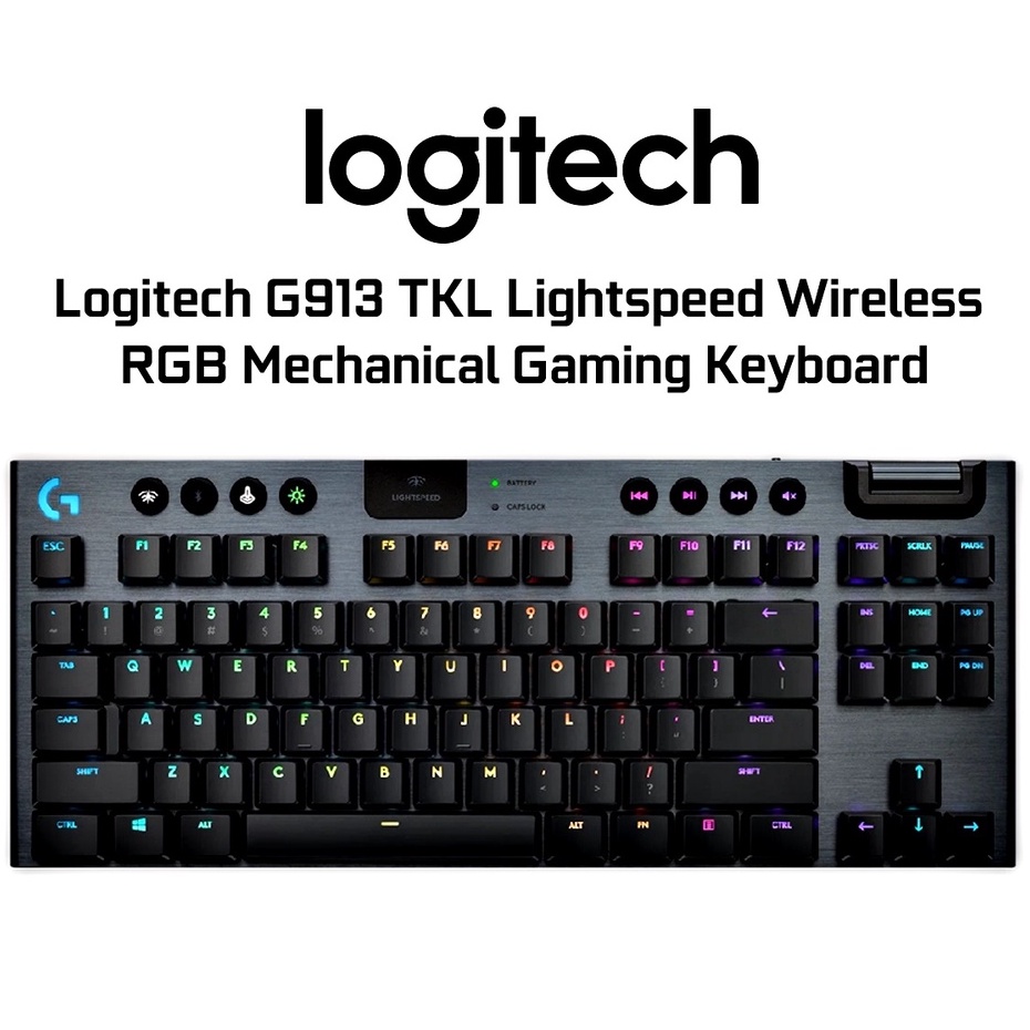 💥SALE ลดพิเศษ💥⚡️คีย์บอร์ดเกมมิ่งไร้สาย⚡️ LOGITECH G913 TKL Lightspeed ...
