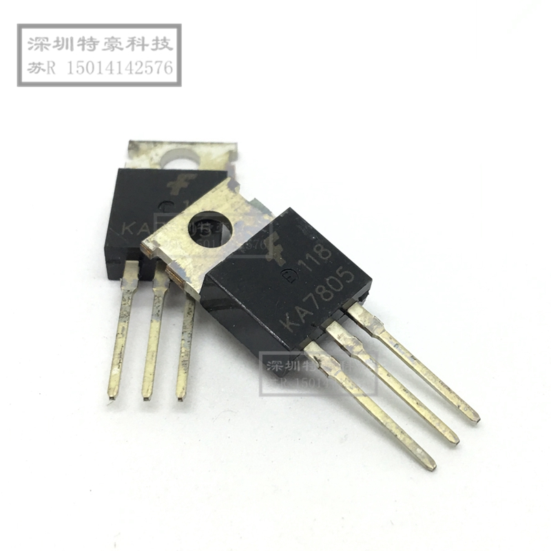 แบรนด์ใหม่เดิม KA7805 7805 ในบรรทัด TO-220 5V1. 5A สามขั้วควบคุมแรงดัน ...