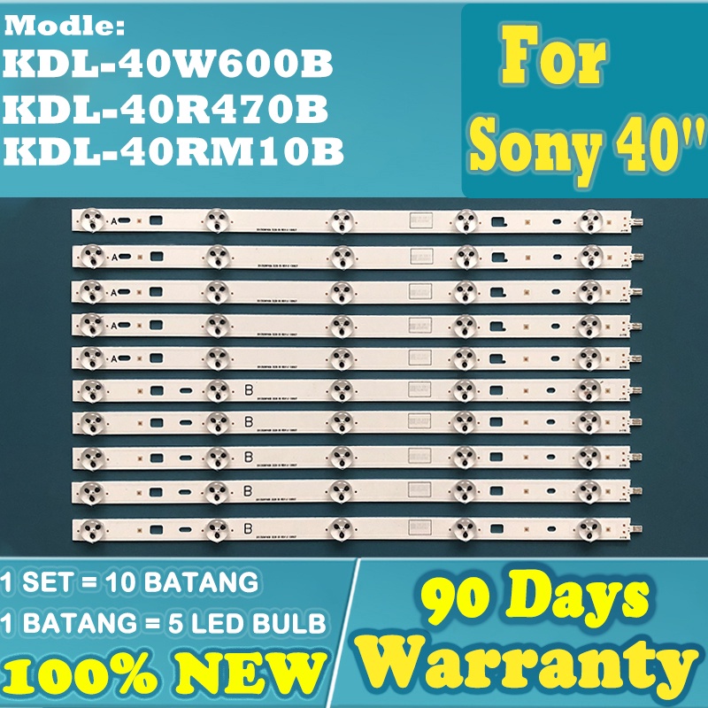 แถบไฟแบ็คไลท์ทีวี LED สําหรับ Sony 40 นิ้ว KDL-40W600B KDL-40R470B KDL ...