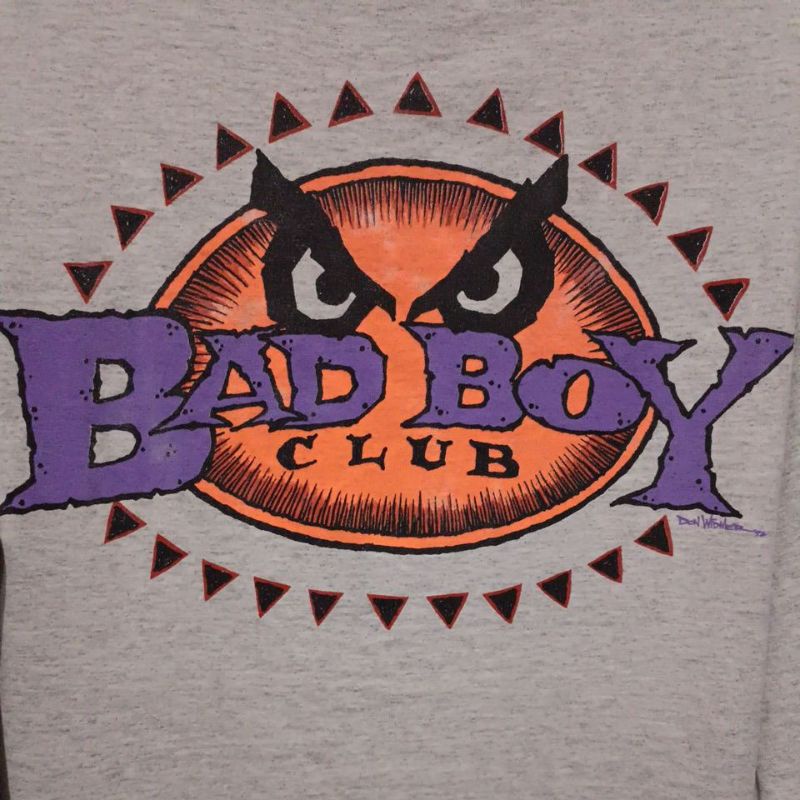 เสื้อยืดแขนยาวมือสอง Vintage Usa งานเก่า90's Bad Boy Club Size L.อก22 ...