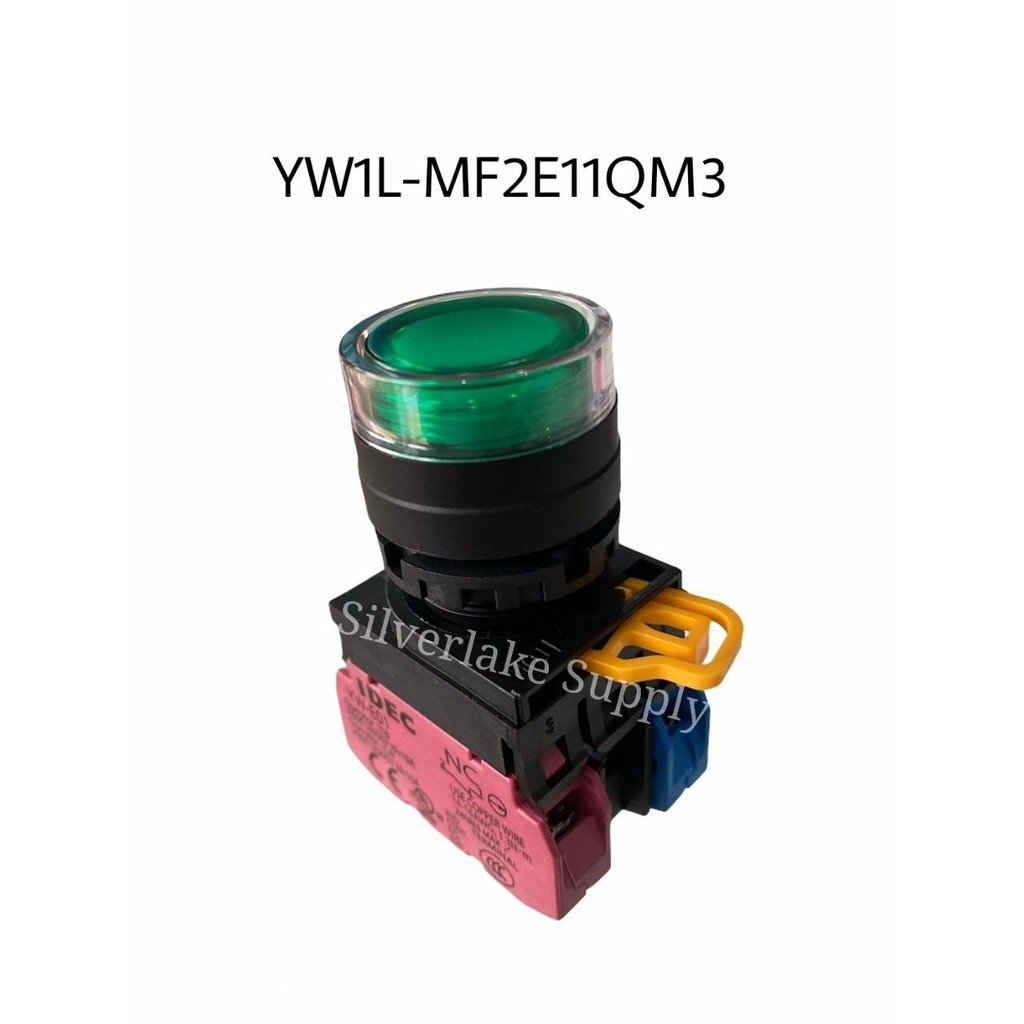 สวิตซ์ปุ่มกด - มีไพล็อทแลมป์ Push button switch & Shroud YW1L-MF2E11QM3 ...