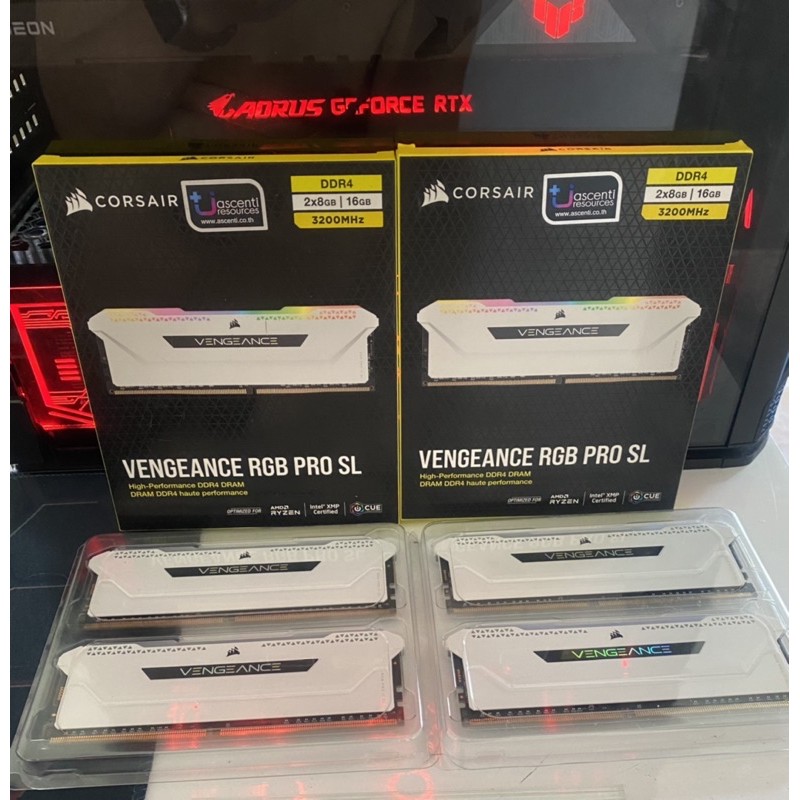 Corsair vengeance rgb pro sl 16 gb (8x2) 3200mhz มือสอง | Shopee Thailand