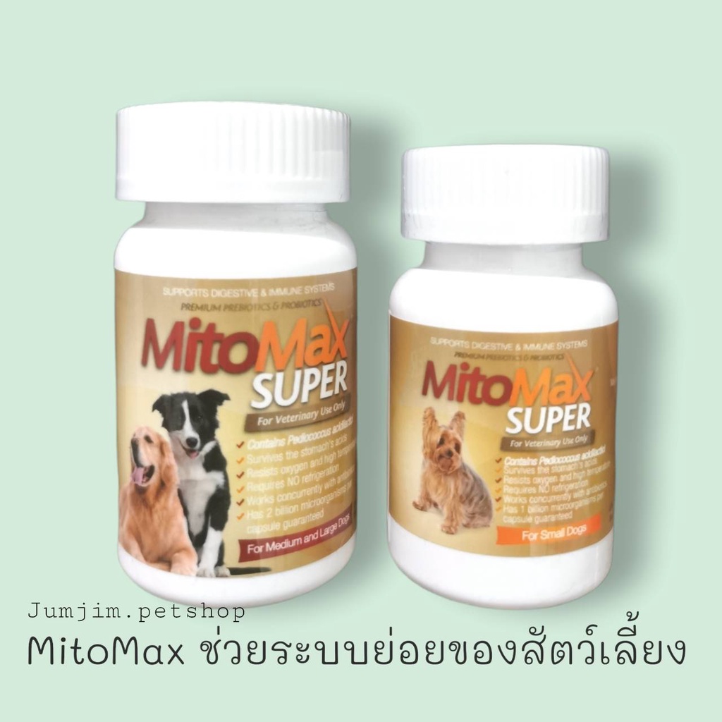 Mitomax Super Premium Probiotic โปรไบโอติก อาหารเสริม สุนัขช่วยในระบบ ...