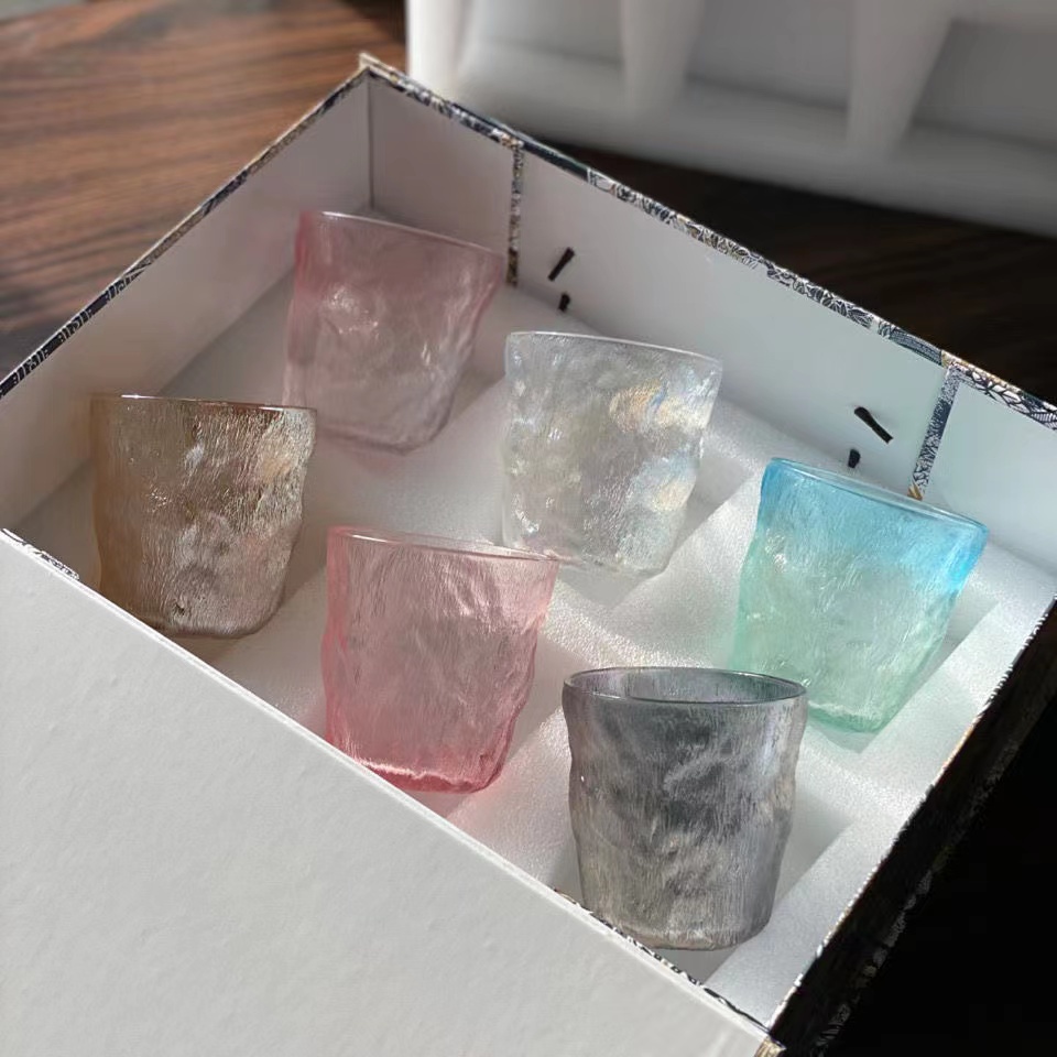 Dior Glacier Water Cup Colorful Crystal Glass 6-piece Gift Box Set ...