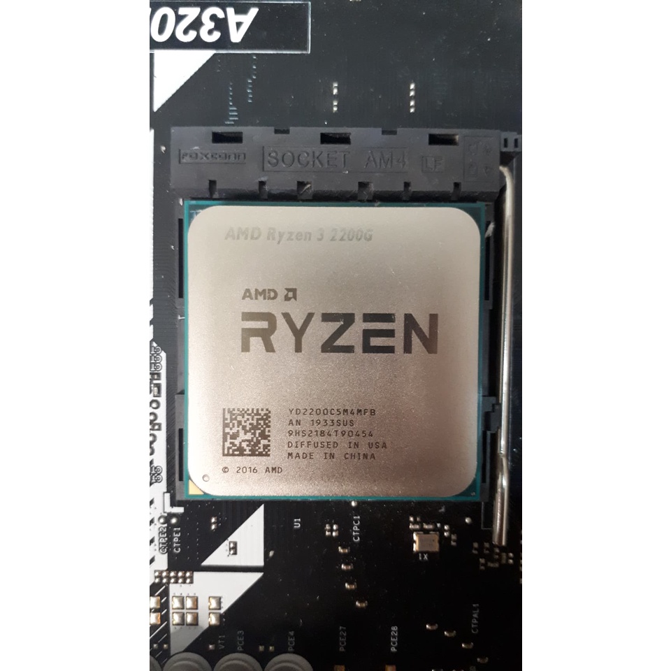 CPU (ซีพียู) AM4 AMD RYZEN 3 2200G 3.5 GHz Integrated GraphicsRadeon ...